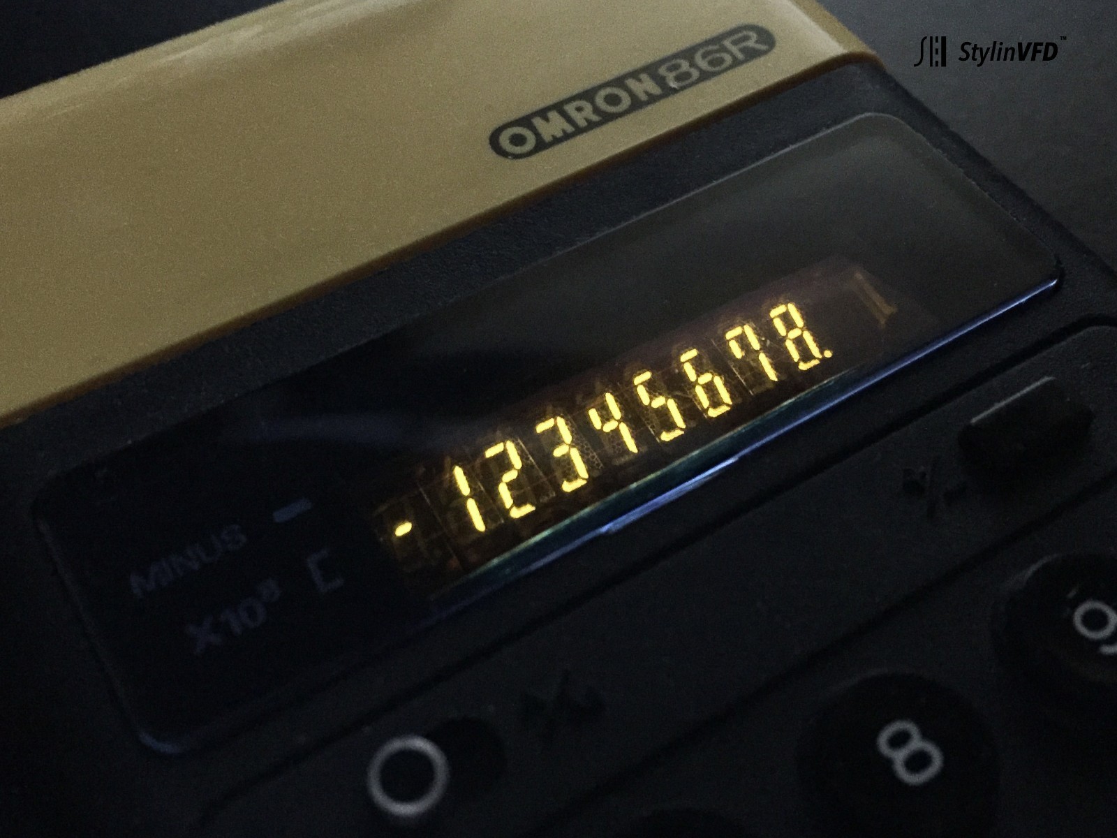 VFD Display Color Filter-TechBlue-For vintage Calculator CASIO,TOSHIBA ...
