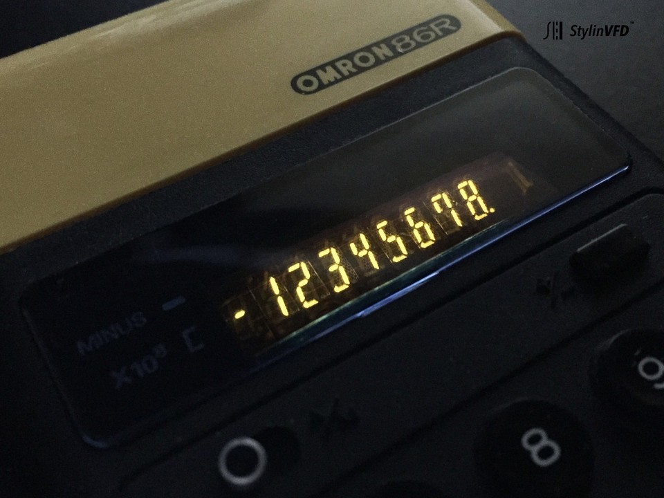 VFD Display Color Filter-TechBlue-For vintage Calculator CASIO,TOSHIBA ...