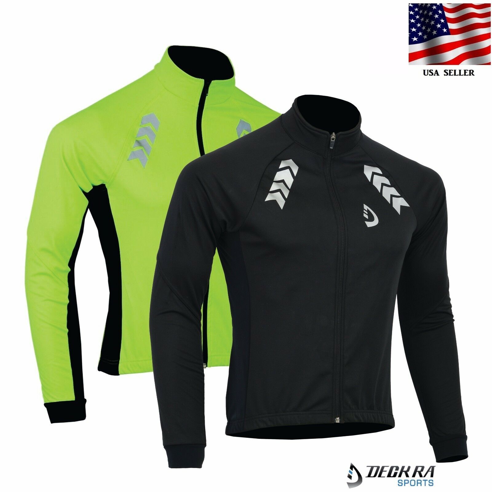 DECKRA Premium Mens Cycling Softshell Jacket Thermal | Waterproof ...