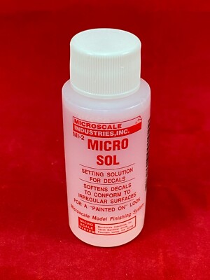 Microscale Industries MI2 MICRO SOL Solution 1 oz bottle Decal Setting ...