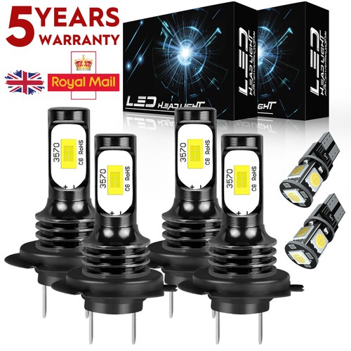 For Citroen Relay 100w White Xenon High/Low/Side led Headlight 6x Bulbs ...