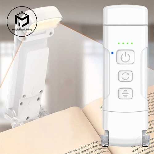 Mini USB Rechargeable Book Light LED Reading Lamp Flexible ClipOn for ...
