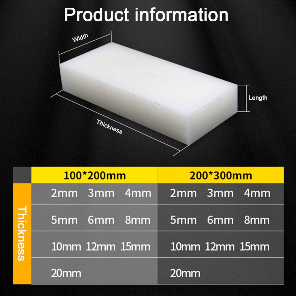 Black White Grey Polypropylene Plate PP Plastic Sheet Engineering Board ...
