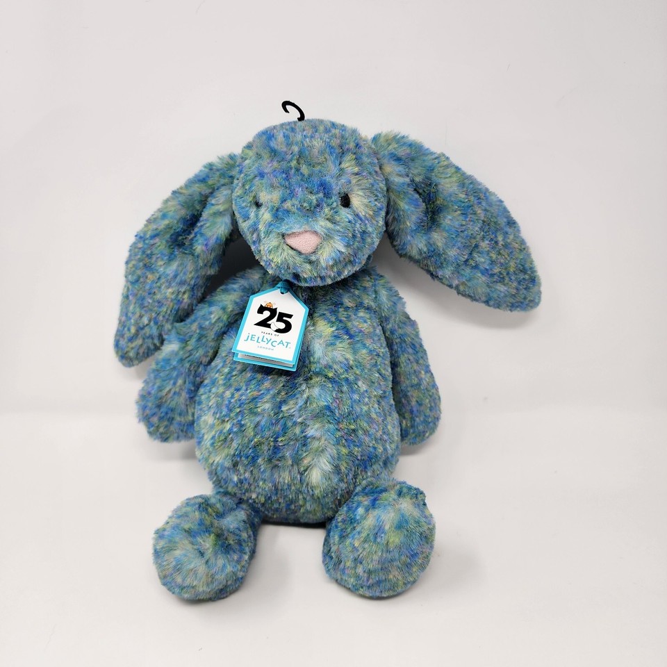 Jellycat Medium Bashful Azure Bunny Plush Limited Edition Soft Toy ...