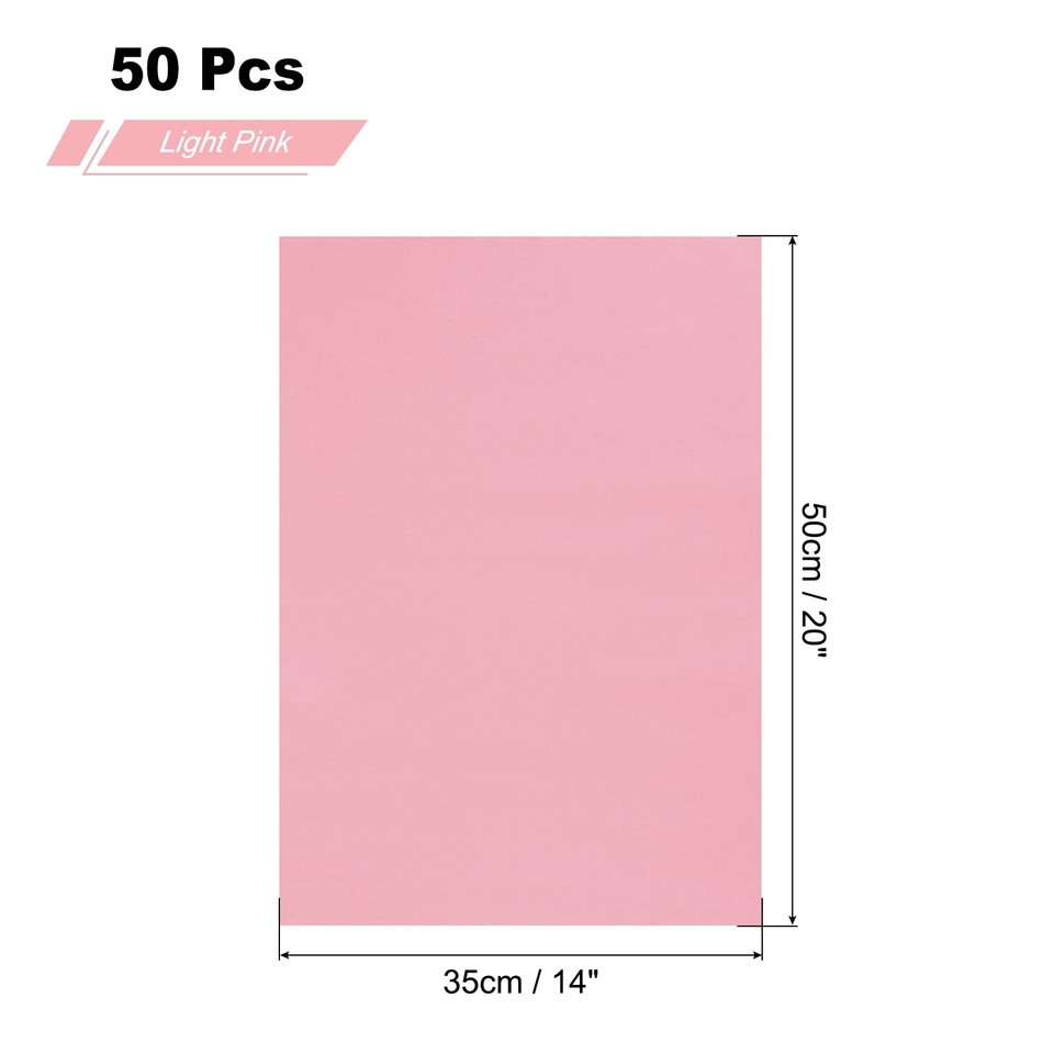 50 Sheets Tissue Paper 14" x 20" Tissue Paper Light Pink for Gift ...
