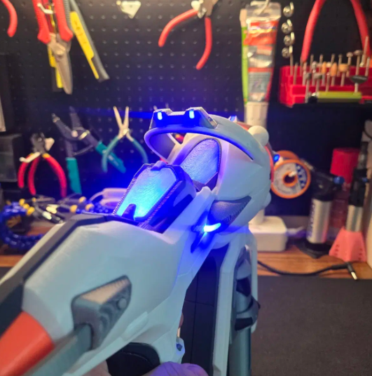 Overwatch Juno Blaster Prop Gun LED Light Up Replica Cosplay Weapon ...