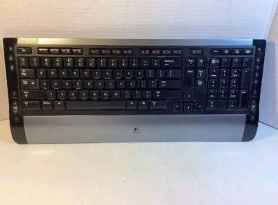 Logitech Cordless Desktop S510 Wireless Ultra Flat Keyboard Black ...
