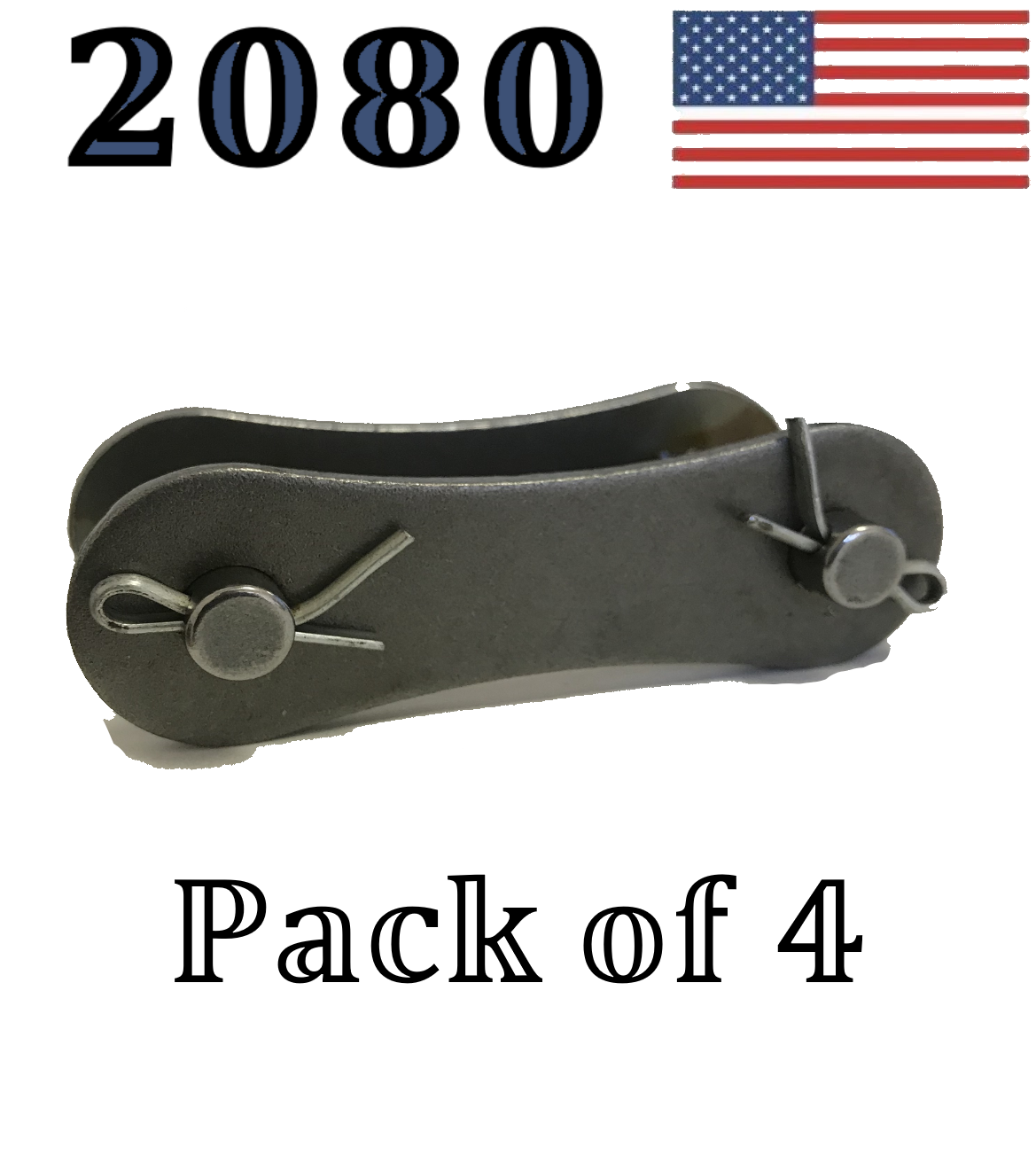 A2080 Connecting Link (4 pack) 2080 Conveyor Roller Chain 2" Pitch ...