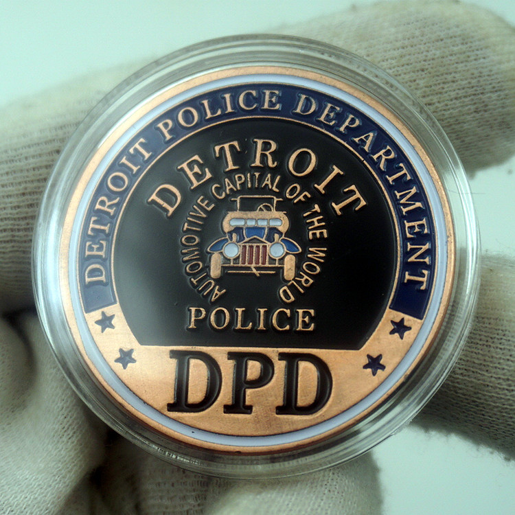 US City of Detroit Police Department St. Michael Commemorative ...