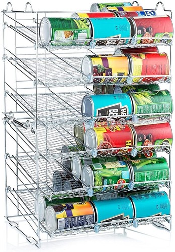 Chrome Stackable Can Organizer, Can Rack Holds up to 36 Cans | eBay