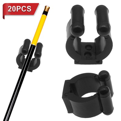 20Pcs Plastic Fishing Rod Pole Storage Tip Clips Clamps Holder US FAST ...