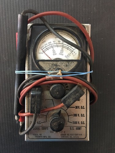 Multimeter Triumph Mfg Usa Army Depot Signal Corps Field Use E47 | eBay
