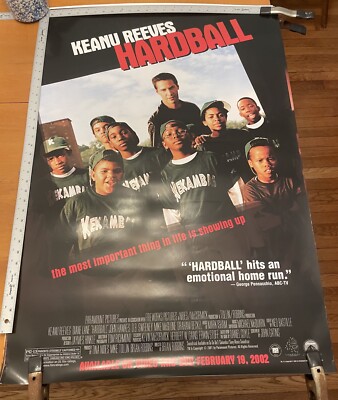 HARDBALL movie poster KEANU REEVES NEW ORIGINAL SS *READ DESCRIPTION ...