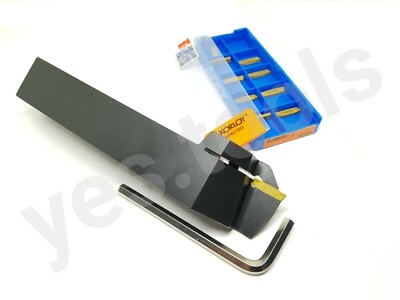 Indexable Parting Off Tool 25mm Right Hand Lathe + 10 3mm Carbide ...