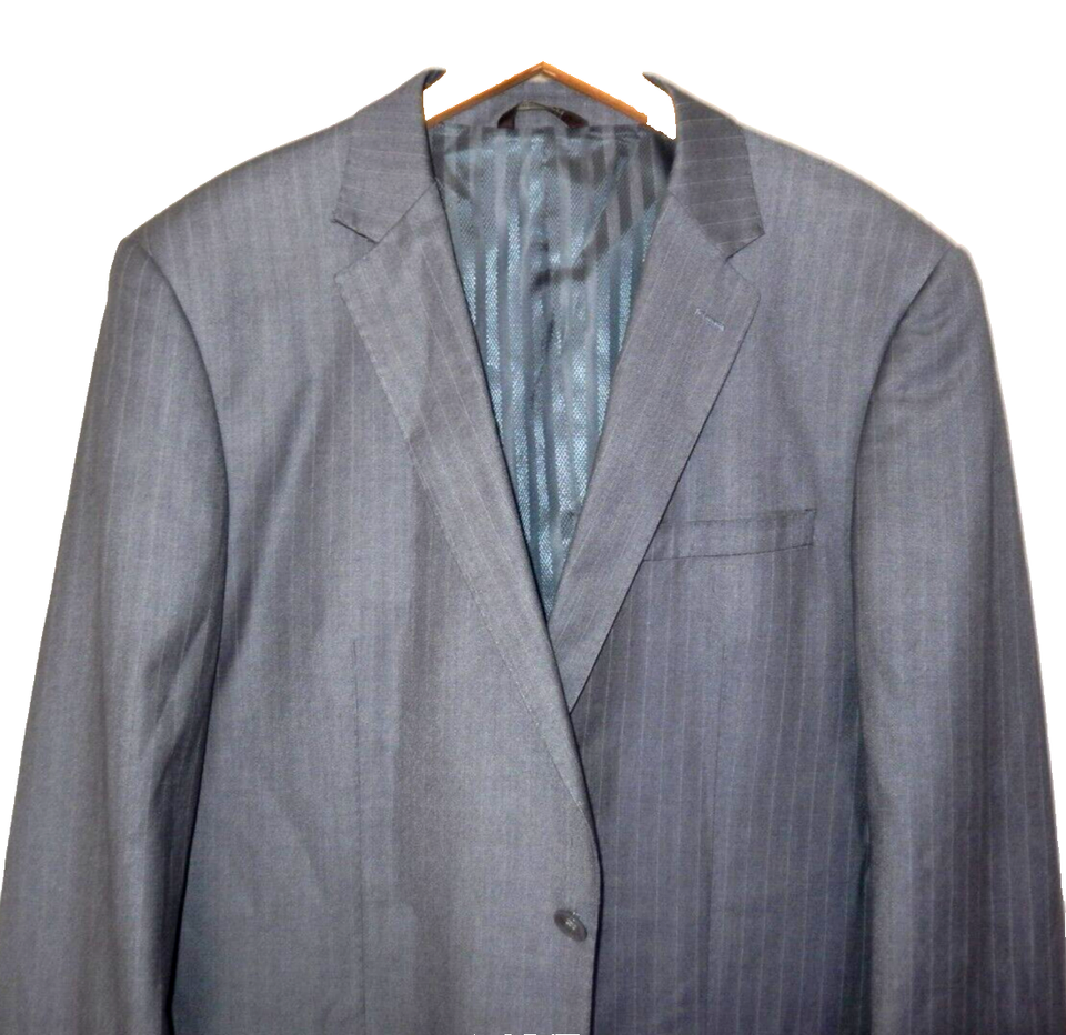 Vitarelli Luxury Rayon Blend Suit-48R, gray pinstripe | eBay