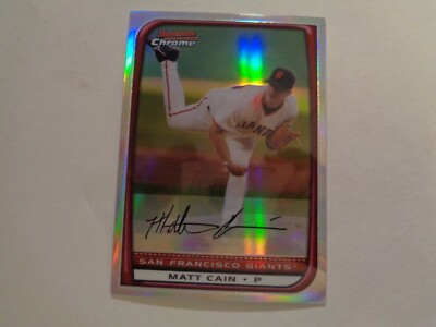 2008 Bowman Chrome Refractor Matt Cain Card #93 | eBay