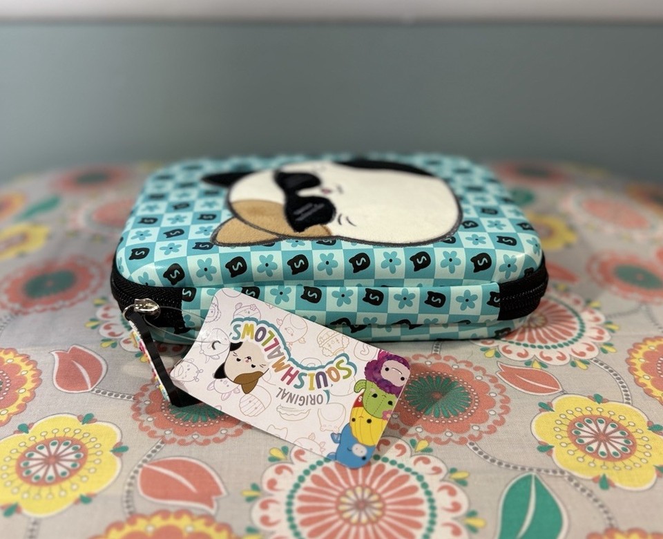 Squishmallows Hard Shell Zip Up Pencil Case Cam The Calico Cat New With ...