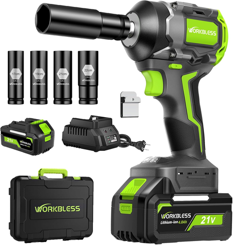 1/2 Impact Gun, 850Nm (630Ft-Lbs) High Torque Brushless, Cordless ...