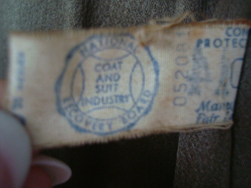 Vintage 50-60s Ken Whitmore Tailorman Fully Lined Green Coat Mink ...