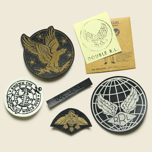 RRL Ralph Lauren 6 Piece Souvenir Basic Patch-Kit Leather | eBay