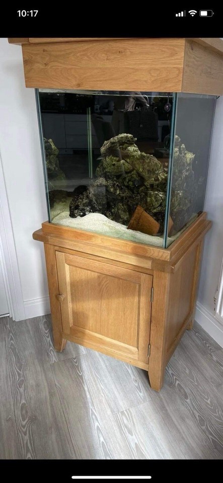 Aqua Oak Large Cube Aquarium & Cabinet Tank Unit, Fluvial FX-4 Filter ...