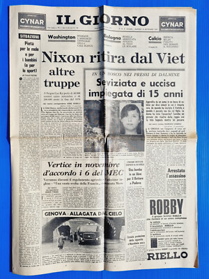 IL GIORNO 16 SETTEMBRE 1969 MORTE MARILENA MOTTINI DALMINE - GENOVA ...