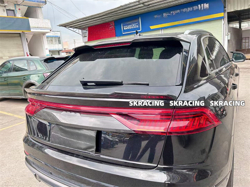 Real Carbon Fiber Rear Trunk Lid Spoiler Wing For Audi RSQ8 2020-2024 ...