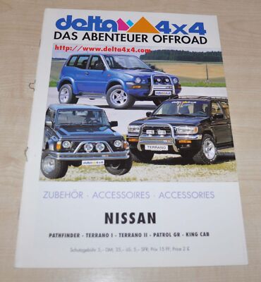 Nissan Delta 4x4 Wheel Accessories Zubehor Brochure Prospekt DE Edition ...