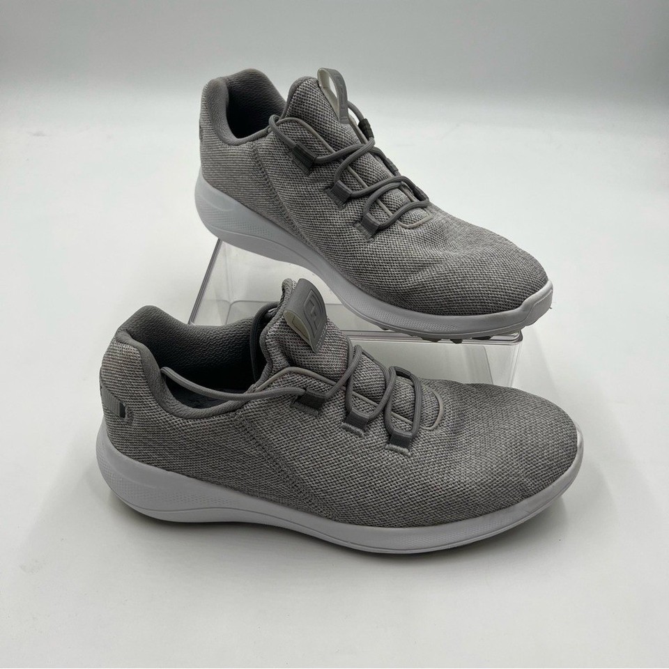 Men's FootJoy FJ Flex Spikeless Golf Shoes SZ 10W. grey and white. | eBay