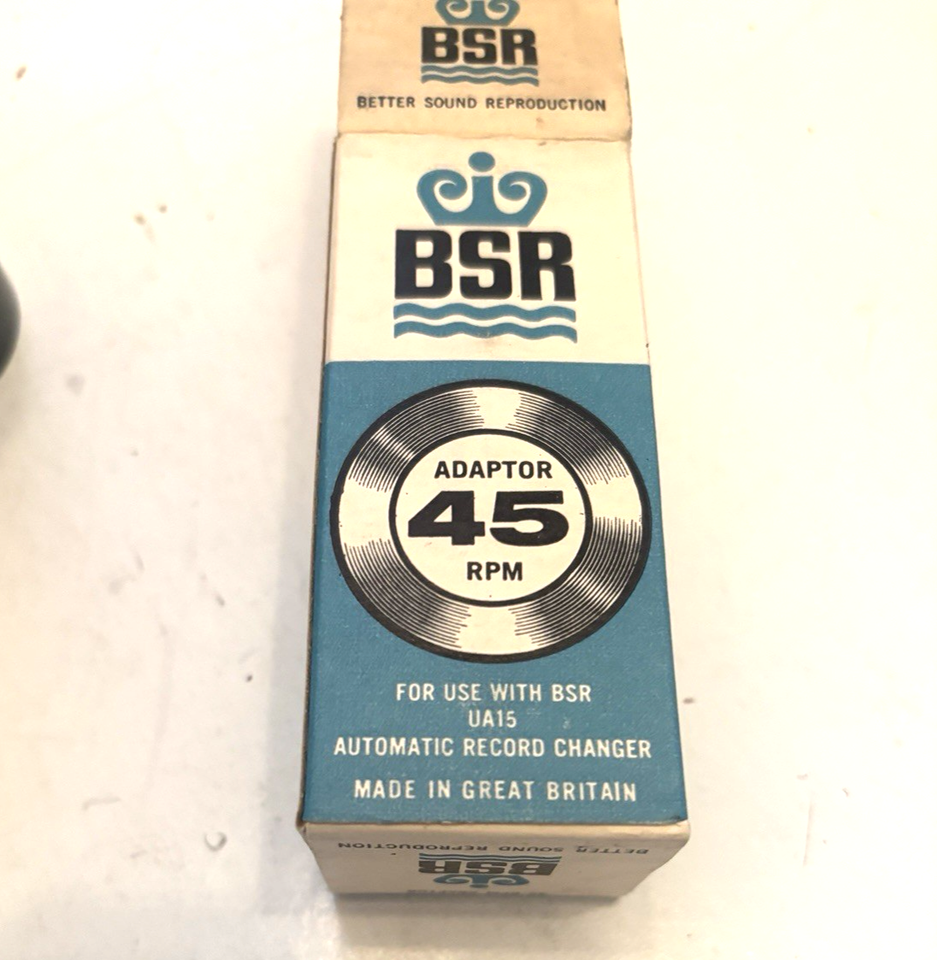 45 RPM VINYL RECORD CHANGER SPINDLE STACKING ADAPTER FOR BSR UA15 420S ...