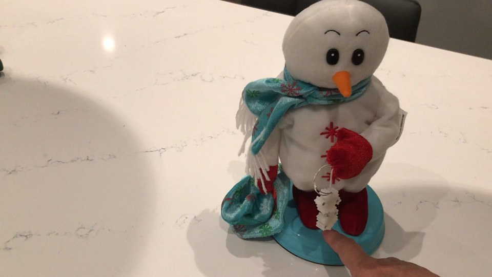 Gemmy Christmas 2007 Animated Mini Snowflake Spinning Snowman Snow ...