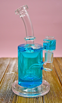 Freezable Glycerin Bong 10" Water Pipe Glass Bubbler Hookah with ...
