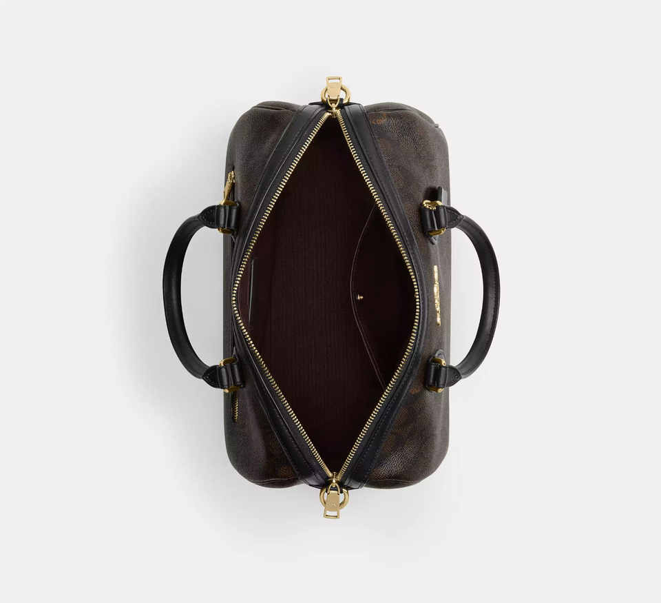 NWT Coach Rowan Large Satchel Bag In Signature Canvas CV960/CV959 | eBay