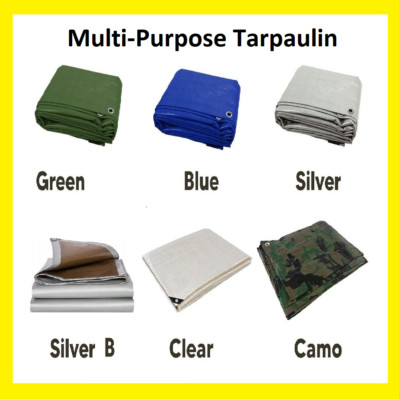 Tarpaulin Regular And Heavy Duty Waterproof Cover Tarp Ground Sheet ...