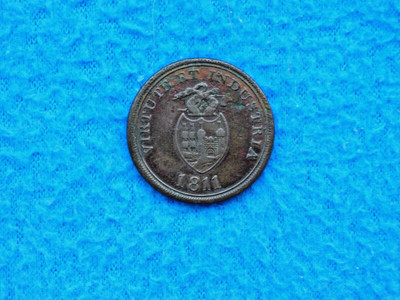 1811 BRISTOL, SWANSEA & LONDON HALF PENNY TOKEN - BB COPPER CO Coin ...