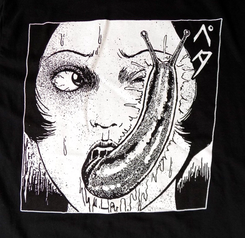Junji Ito Collection Large Black T Shirt Slug Girl Anime Manga Horror ...