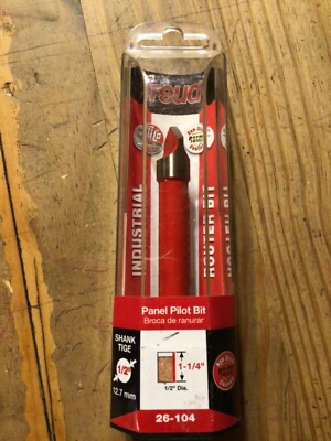 New Freud Genuine 1/2" (Dia.) X 1-1/4" Panel Pilot Bit 1/2" Shank, 26 ...