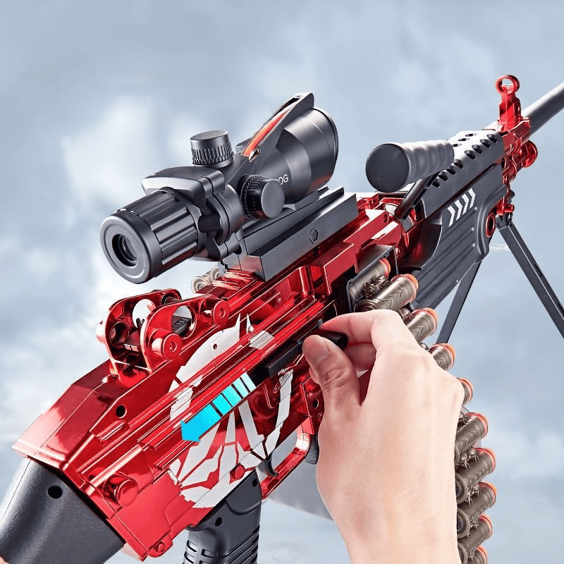 M249 Heavy Machine Gun Toy Manual/Automatic Function, Simulation Soft ...