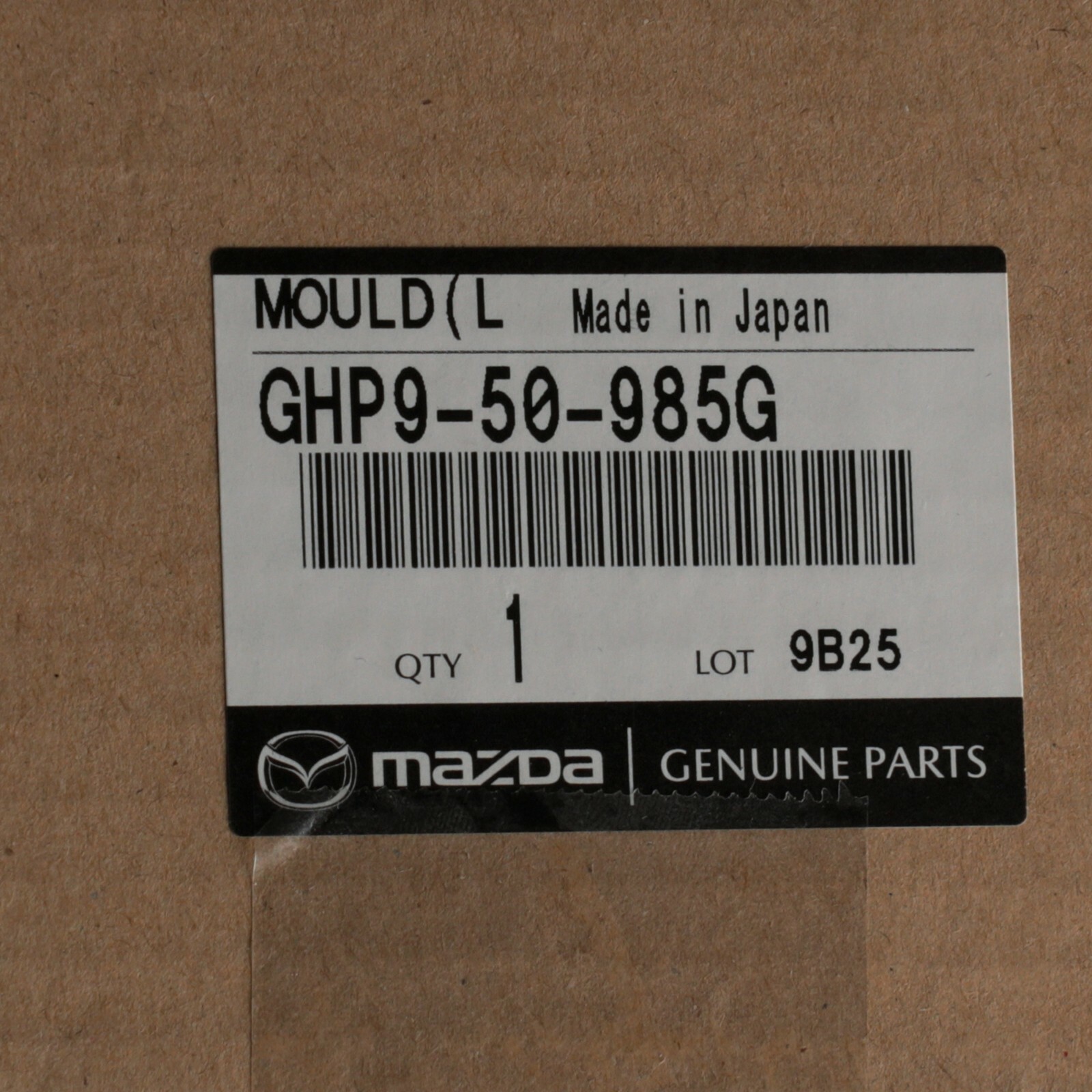 OEM NEW 2014-2015 Mazda 6 Front Door Belt Moulding Trim GHP9-50-985G ...