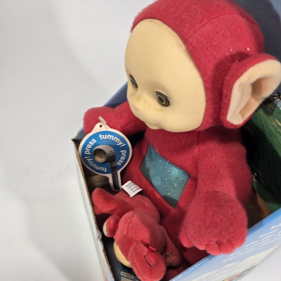 1998 Teletubbies RED Talking PO Original Box Playskool Bad Word Tubbie ...