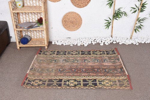 Floor Rug, Vintage Rug, 3.3x4.2 ft Small Rug, Bedroom Rugs, Turkish Rug ...