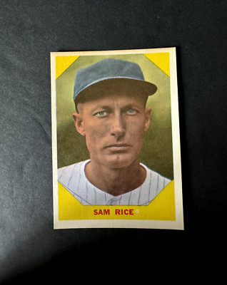 1960 Fleer Baseball Greats Sam Rice, #34, NM Condition | eBay