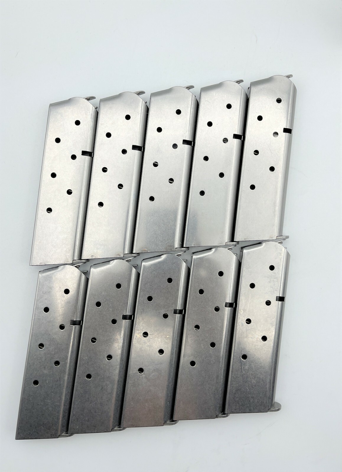 1911 Magazine 10 PACK 7 Round Stainless 45 ACP Auto Fits Colt Kimber ...