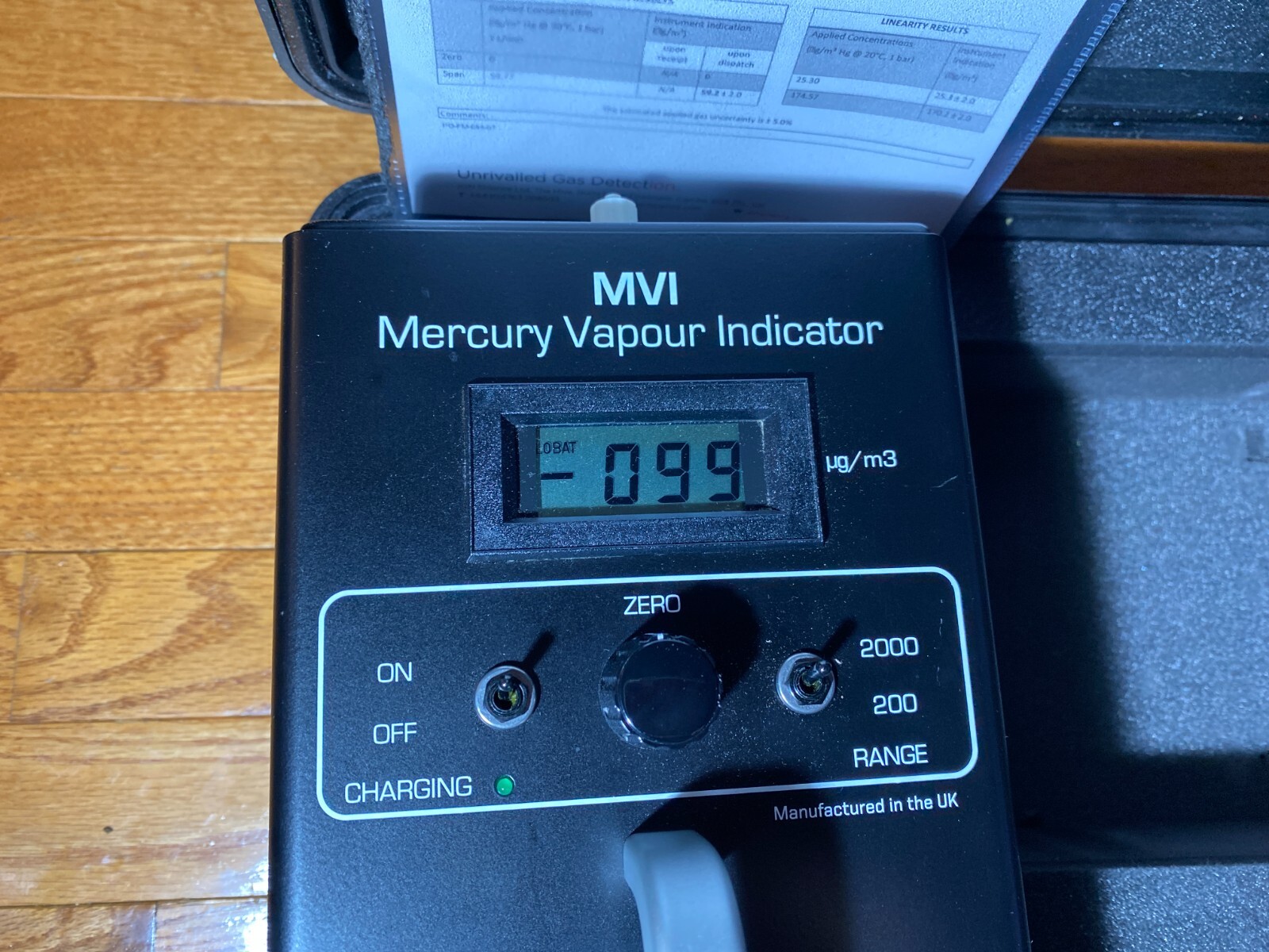 Mercury Vapor Indicator MVI Ion Science Calibrated - Made in the UK | eBay