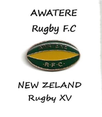 Superbe Pin's RUGBY - Club de AWATERE - Nouvelle Zelande - NEW ZELAND ...