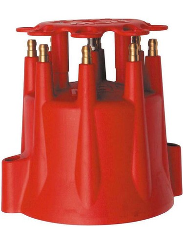 MSD Distributor Cap Male/Hei-Style Red Screw-Down Pro-Billet V8 Marine ...