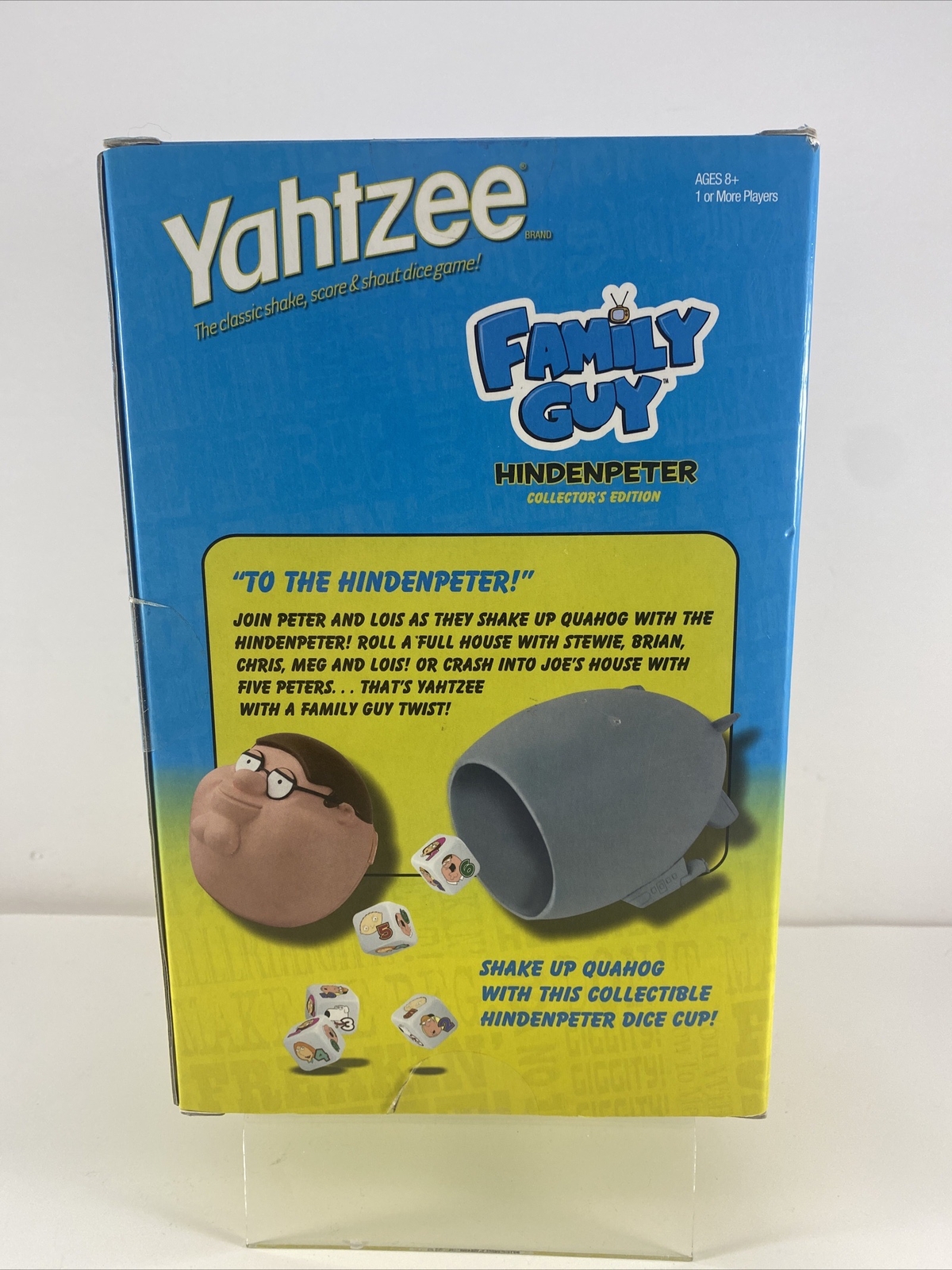 FAMILY GUY Yahtzee Game Hindenpeter Collectors Edition 2011 Hasbro NEW ...