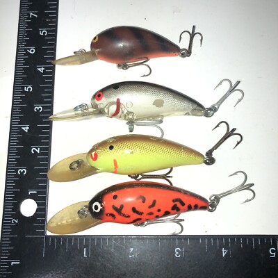 4 Bomber Screw Tail Model A Screw Tail Neon Coachdog Lures Tackle baits ...