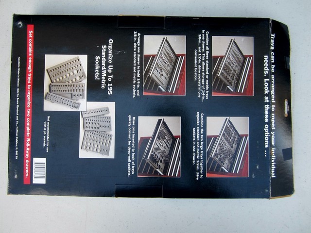 Vintage Craftsman Socket Organizer Set Trays Metric/Standard #65172 for ...