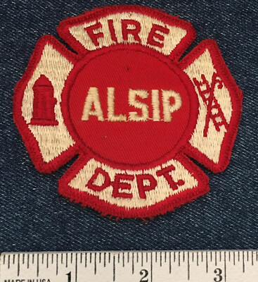Alsip Fire Department Patch Embroidered Sew-On Patch Illinois Vintage ...
